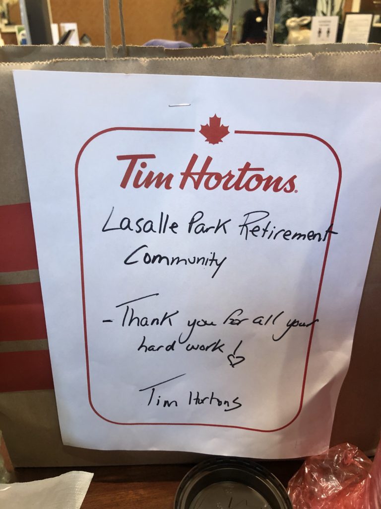 Thank you Tim Hortons! - Lasalle Park